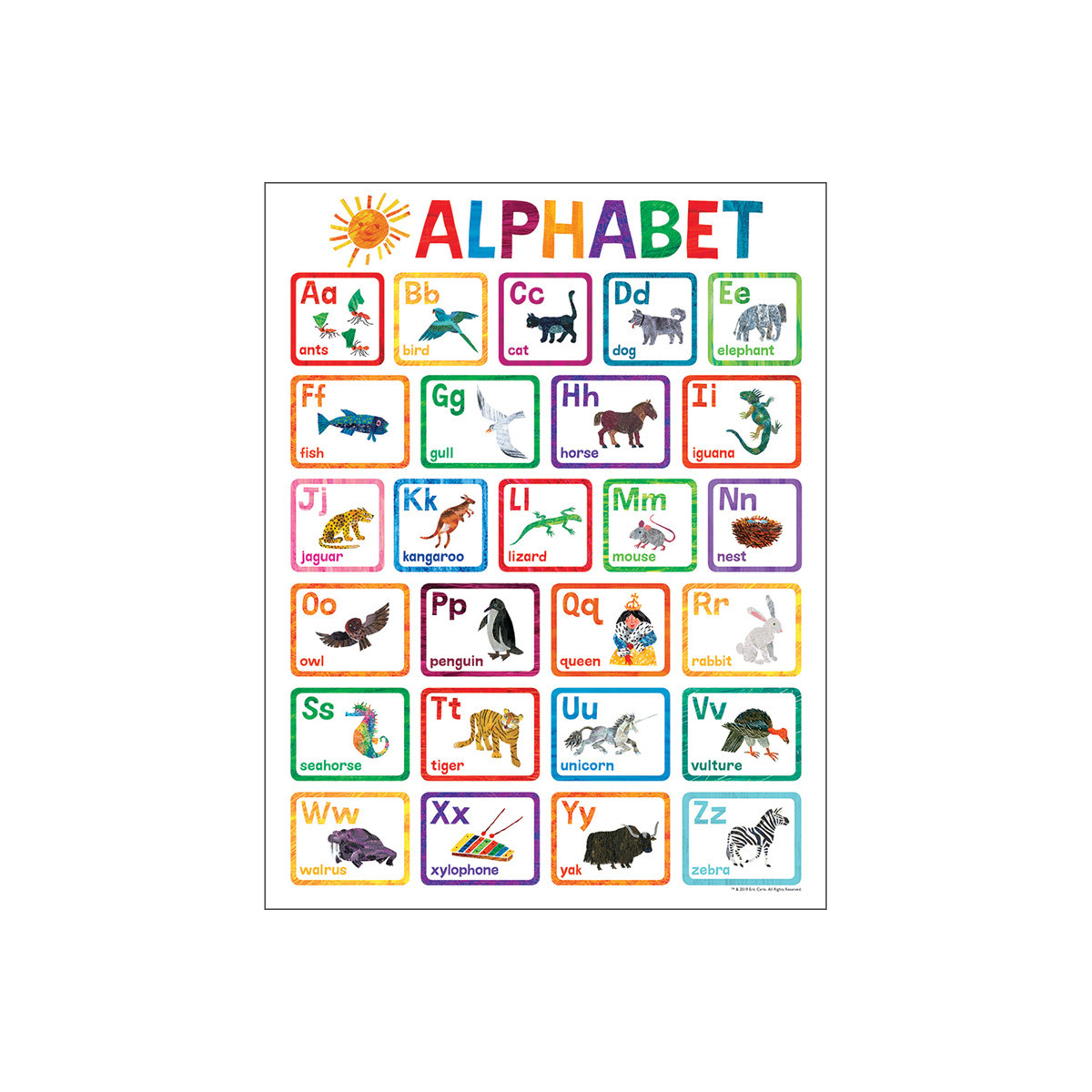 World Of Eric Carle Alphabet Chart Carson Dellosa Education Cd 114294