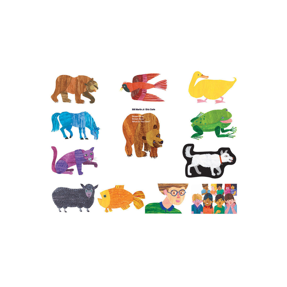 ERIC CARLE BROWN BEAR BROWN BEAR LITTLE FOLK VISUALS LFV22802