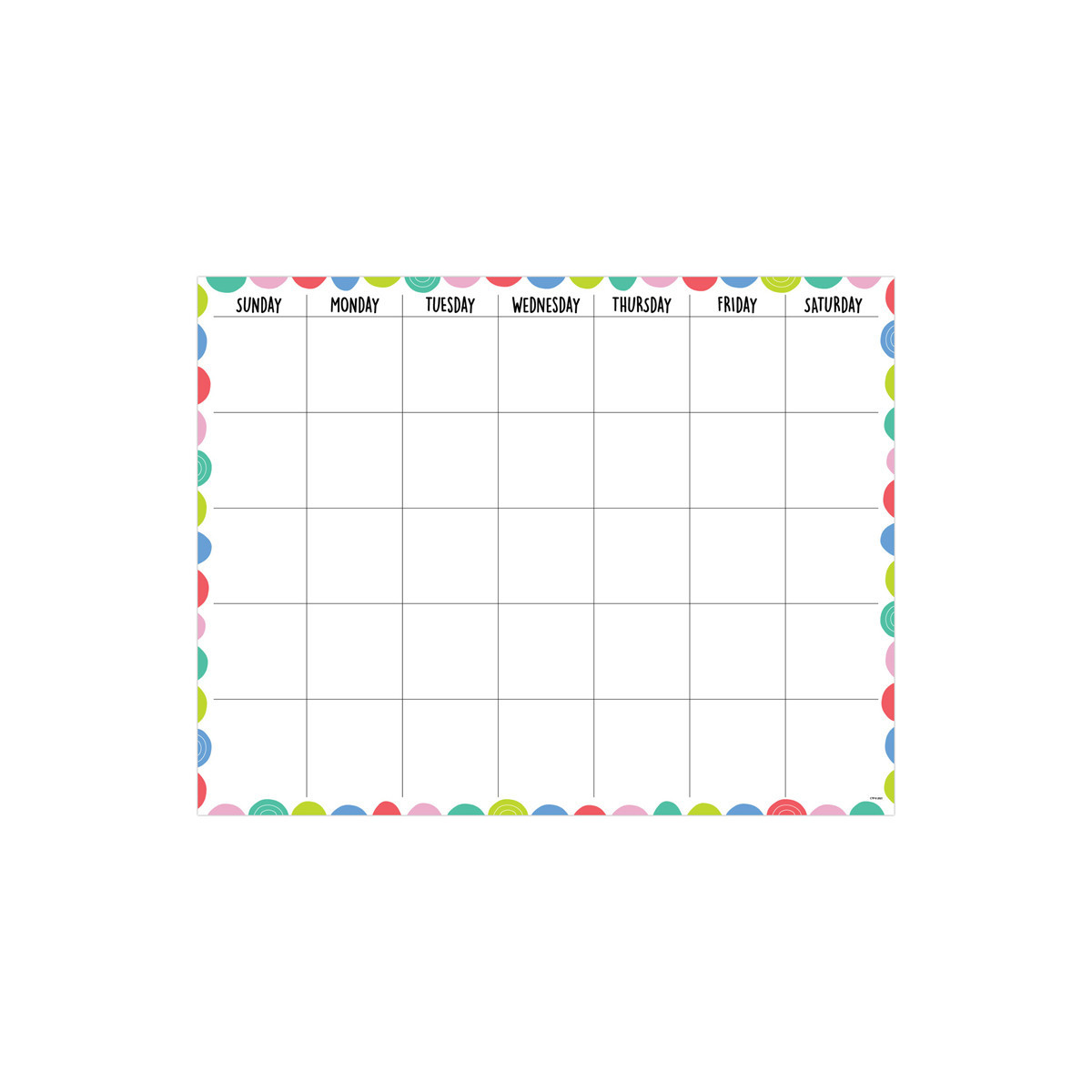 RAINBOW DOODLES CALENDAR CHART CREATIVE TEACHING PRESS CTP10443
